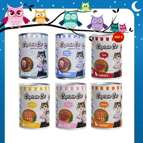 Jual CAPTAIN CAT 400GR KALENG makanan kucing wet food cat kitten adult ...