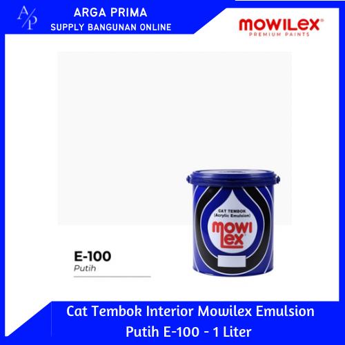 Jual Cat Tembok Interior Mowilex Emulsion 1 Liter - Putih E-100 - Kab ...