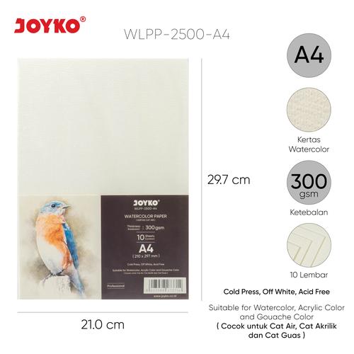 Promo Joyko WATERCOLOUR PAPER / Kertas Cat Air Lukis Acrylic A6 A5 A4 ...