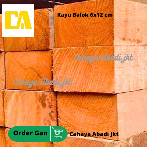Jual KAYU BALOK 6X12cm MERANTI (HRG PERBATANG) - Jakarta Pusat - CAHAYA ...