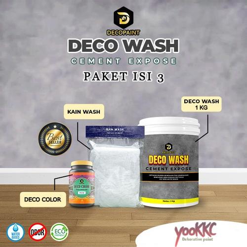 Jual Paket Cat Deco Wash Semen 4-5 Meter | Cat Motif Industrial 4-5 m² ...