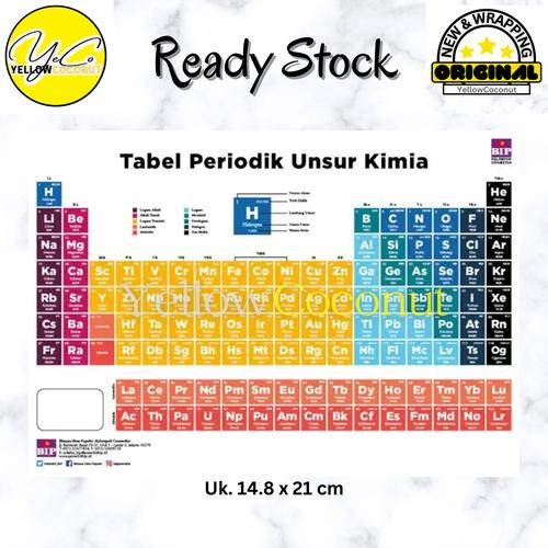 Jual Tabel Periodik Unsur Kimia ( 14.8 x 21 cm ) - Kota Tangerang ...