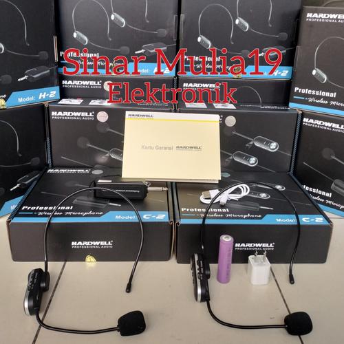 Jual Mic Bando Wireless Hardwell H2 Original 2 Mic Headset Kualitas ...