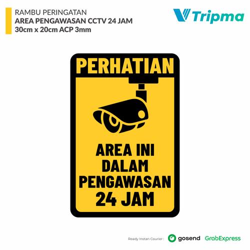 Jual Rambu Pengawasan CCTV 30cm x 20cm - Plat ACP 3mm - Reflective ...