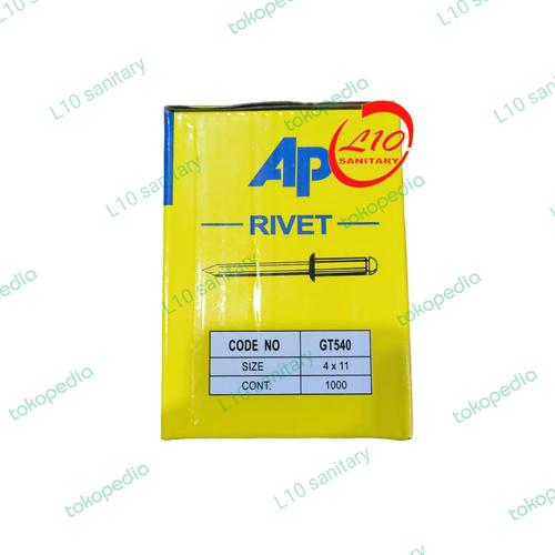 Jual Paku Rivet AP 540 ( 4mm x 11mm ) Paku Ripet MURAH AP 540 - Jakarta ...