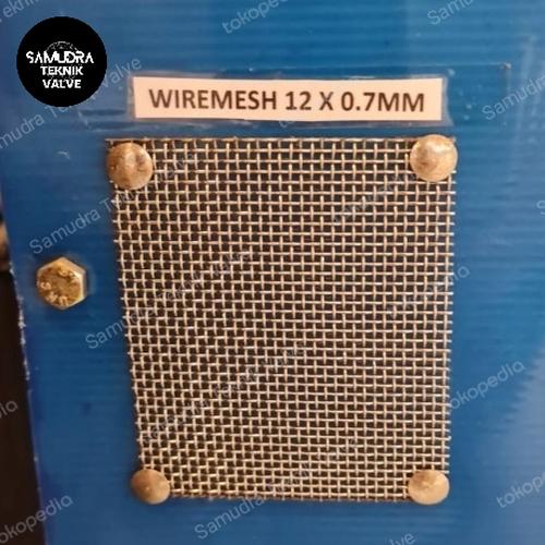 Jual kawat mesh wiremesh 12mm x 0,7mm x 1 meter stainless SS304 lurus ...