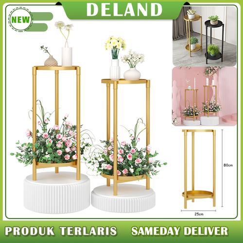 Jual Standing Platter 2 Layer Tempat bunga besi Frame 85CM - Gold ...