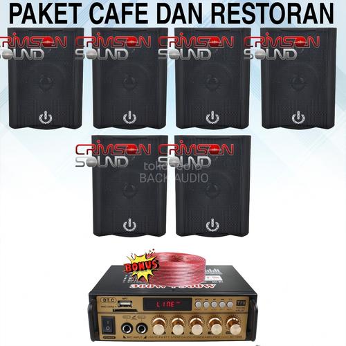 Jual Paket sound system cafe dan restoran 6 speaker indoor dan outdoor ...