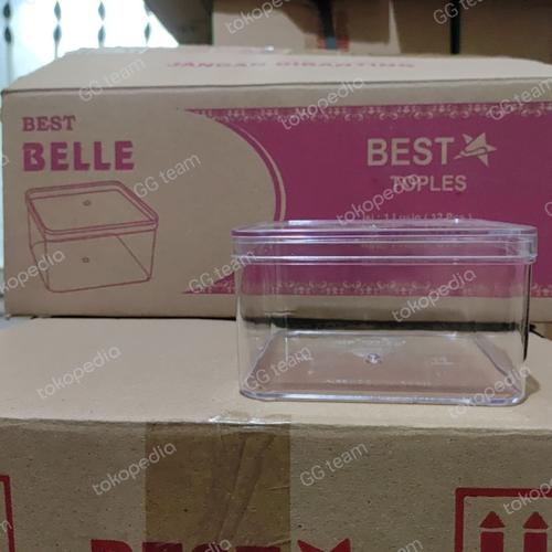Jual toples bening plastik kotak kue kering 300gr belle mirip natha ...