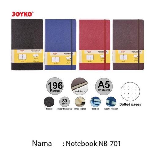 Jual DOTTED HARDCOVER NOTEBOOK JOYKO NB 701 | DIARY | BUKU CATATAN ...