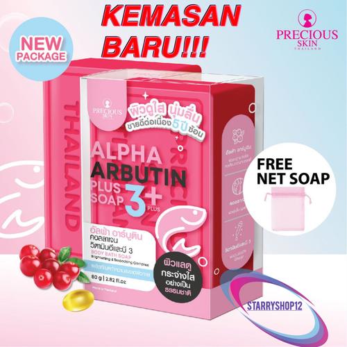 Jual alpha arbutin Soap 3 Plus collagen Precious Skin sabun badan 3+ 80gr - Kota Surabaya ...