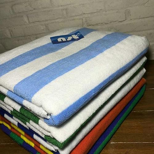 Jual Handuk pantai garis / pool towel - Dark blue-White - Jakarta Barat ...