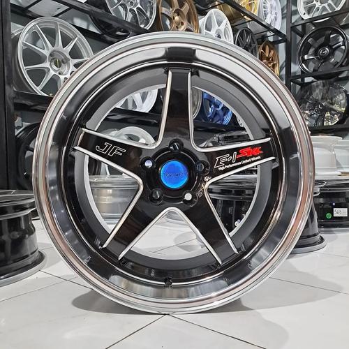 Jual Velg Mobil R18 JF F1-FKK (Samlong) Kondisi Baru (4 velg) Black Polish - Kota Surabaya ...