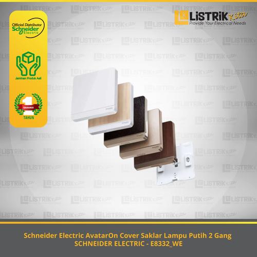 Jual Saklar Lampu SCHNEIDER AvatarOn Cover Putih 2 Gang - E8332_WE ...