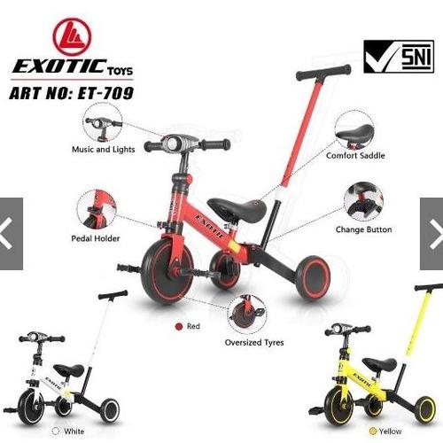 Jual Exotic Et 709 Balance Bike 4 In 1 Sepeda Anak Roda Tiga Dorongan - Kuning - Jakarta Barat ...