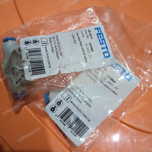 Jual FESTO GR-QS-6 ONE-WAY FLOW CONTROL VALVE FESTO 193969 - Jakarta Barat - PENUMATIC SOLUTION ...
