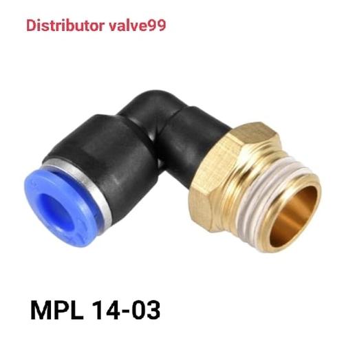 Jual Fitting Pneumatic Type PL 12-04 Fitting Angin ELBOW SELANG : 12MM ...