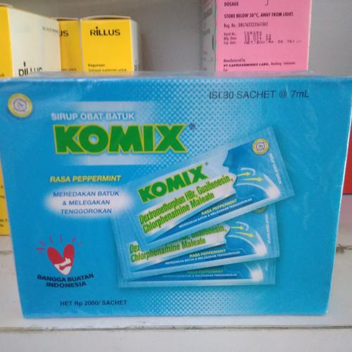 Jual Komix rasa pepermint isi box isi 30 sachet/ 1 sachet isi 3 ...