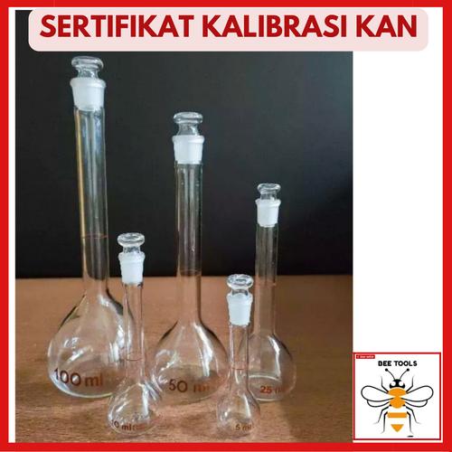 Jual LABU TAKAR / LABU UKUR / VOLUMETRIC FLASK SERTIFIKAT KALIBRASI KAN ...