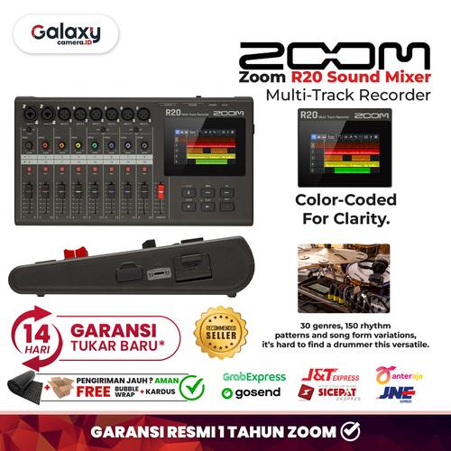 Promo Zoom R20 Multi Track Recorder Mixer Interface Multitrack Audio ...