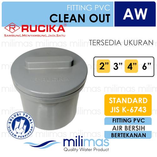 Jual RUCIKA Cleanout PVC AW - Penutup lubang pembuangan FITTING PVC - 2 ...