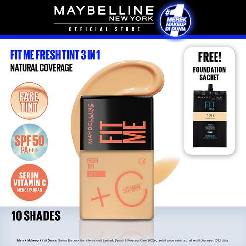 Promo Maybelline - Fit Me Fresh Tint 3 In 1 With Vitamin C & Spf 50 ...