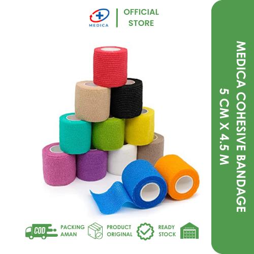 Jual 5cmx4,5M Perban Elastis, Cohesive Bandages/ Perban Jari/ Wrist ...