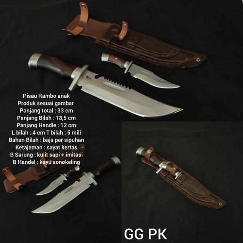 Jual Pisau Rambo Anak Pisau Outdoor Survival - Kab. Sukabumi - Grosir ...