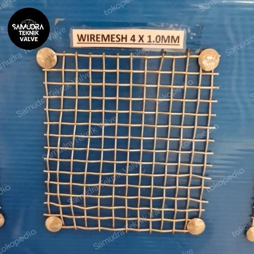 Jual kawat mesh wiremesh 4mm x 1,0mm x 1 meter stainless SS304 lurus ...