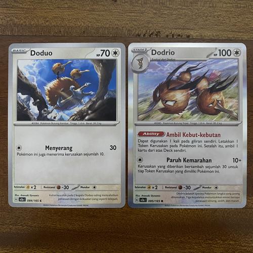 Jual Doduo dodrio pokemon tcg indonesia original sv2a - doduo - Jakarta ...