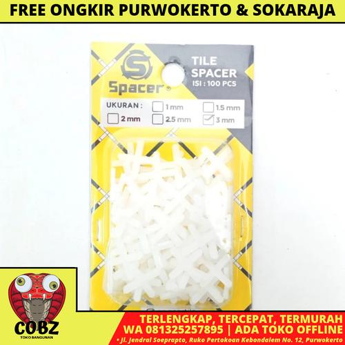 Jual 3 MM / SPACER Tile Leveling Spacer Jarak Nat Keramik Granit ...