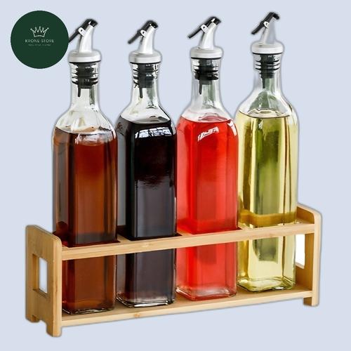Jual BOTOL KACA MINYAK CUKA KECAP SAUCE SIRUP 500ml / POURER BOTTLE ...