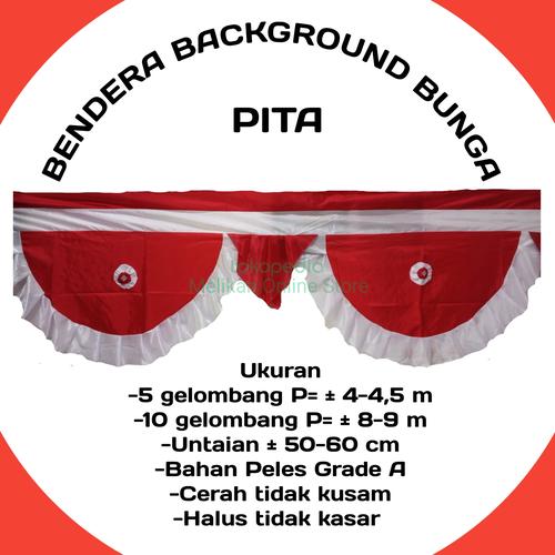 Jual Bendera background/backdrop bahan peles grade A warna cerah dan ...