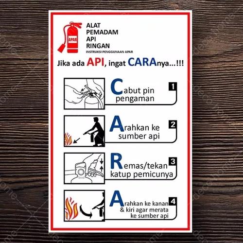 Jual sticker cara penggunaan apar alat pemadam - Kota Semarang ...