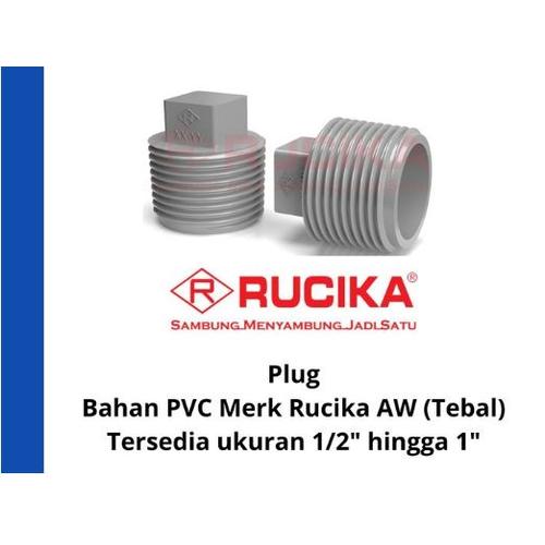 Jual Dop Drat Luar PVC 1/2" inch/ 3/4" / Plug/ Tutup Kran Keran Air ...