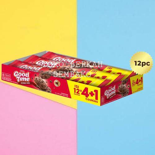 Jual Arnott's Good Time Double Choc Isi 4+1 / Biskuit Cookies 1pack isi ...