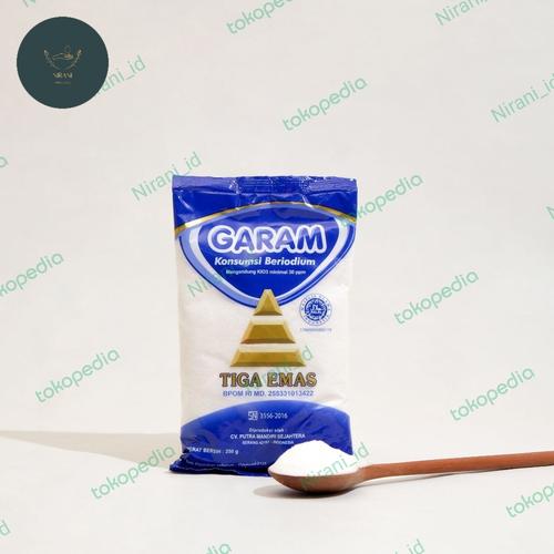 Jual TIGA EMAS Sea Salt Fine - Garam Laut Halus Tiga Emas - Garam ...