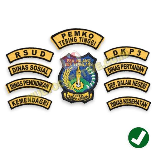Jual Bed Bordir Logo Dinas Kota Tebing Tinggi - Bordir Pemkot Tebing ...
