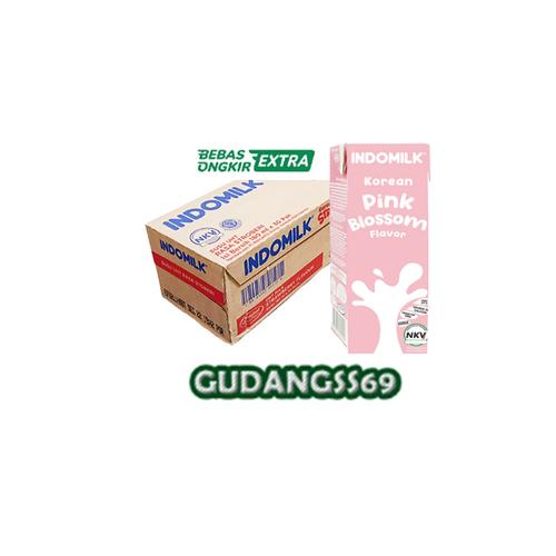 Jual Susu UHT Indomilk Korean Pink Blossom Flavor 1 Karton 30 Pcs 180 Ml - Kota Tangerang ...
