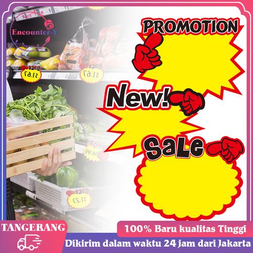 Jual 50pcs Kertas Harga Promo Pop Card Kertas Penjepit Harga Tulisan ...