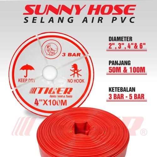 Jual Selang Air Irigasi Sunny Hose 4" Selang 4 inch 50 / 100 meter ...