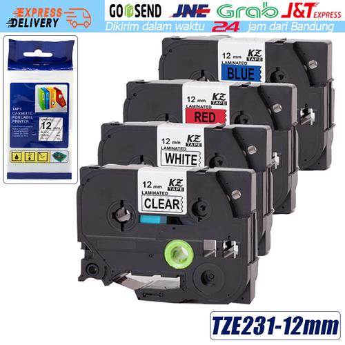 Jual Brother Label Tape TZE-231 12MM Black On White TZe231 - Putih - Kota Cimahi - Soya Global ...