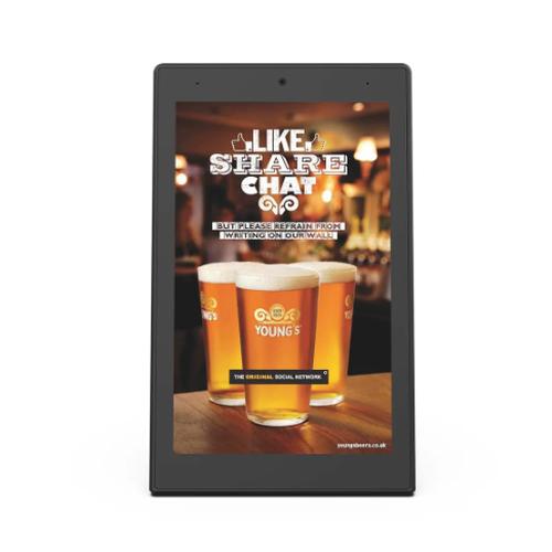 Jual 10 inch Android Desktop interactive signage( portrait, 5MP camera ...