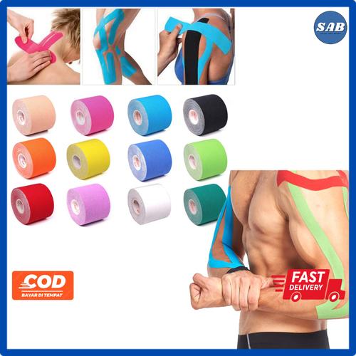 Jual Lakban Kineseo Tape Olahraga Perban Otot Mencegah Cidera Otot ...
