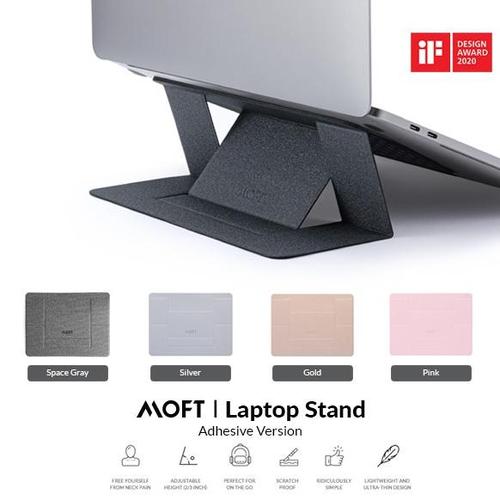 Jual MOFT LAPTOP STAND | ADHESIVE VERSION - SPACE GRAY - Kab. Bekasi - Tombokjaya52 | Tokopedia