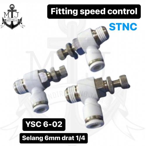 Jual FITTING YSC 6-02 SPEED CONTROL DRAT 1/4 SELANG 6MM STNC - Jakarta ...
