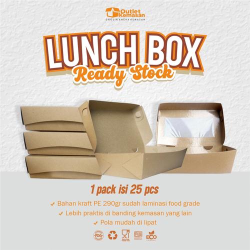 Jual Lunch Box Kraft Paper | Lunch Box Eco | Lunch Box Murah | Lunch ...