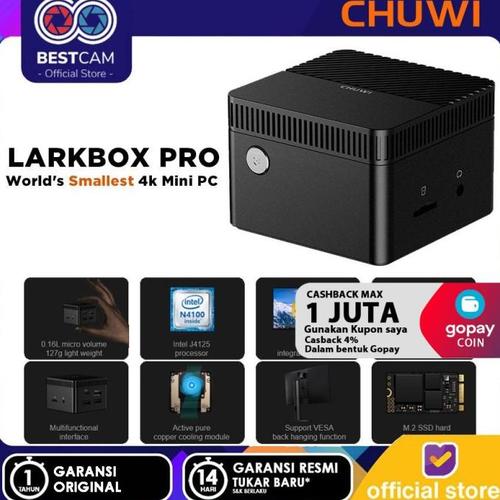 Jual ready stok Mini PC Chuwi Larkbox PRO 4K Gemini Lake J4125 6GB ...