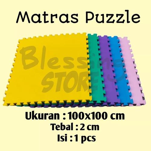 Jual Matras puzzle 100x100 tebal 2cm isi 1pcs alas lantai karpet lantai ...