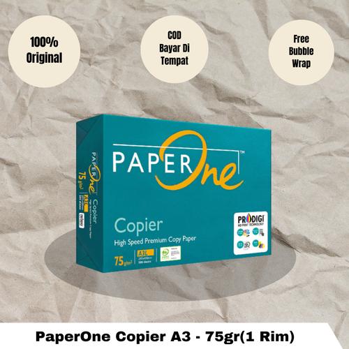Jual Kertas HVS PaperOne Copier A3 75gr (1 Rim dan 1 Dus) - Jakarta ...